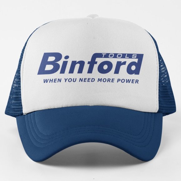 Accessories | New Binford Tools Logo Foam Trucker Mesh Snapback Hat 2tone Navy | Poshmark